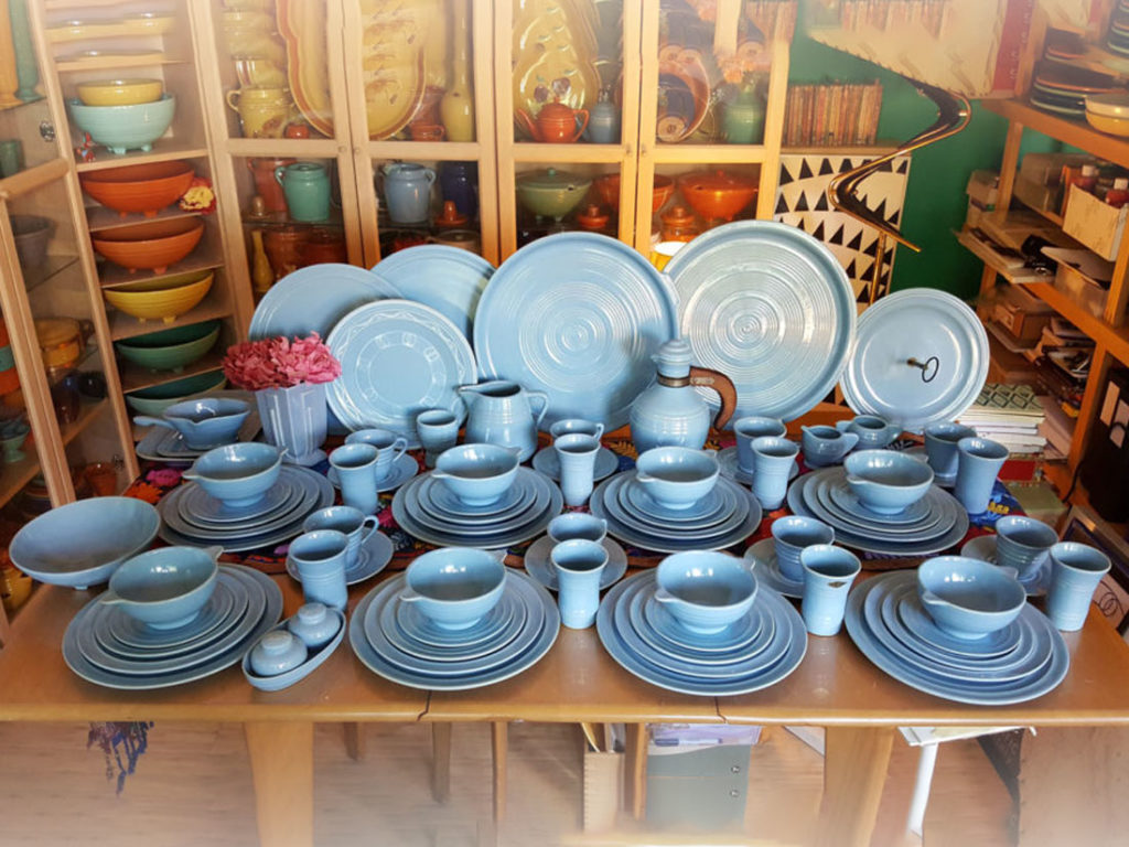 Pacific Pottery Hostessware Set in Delph Blue - Colorware History & Design