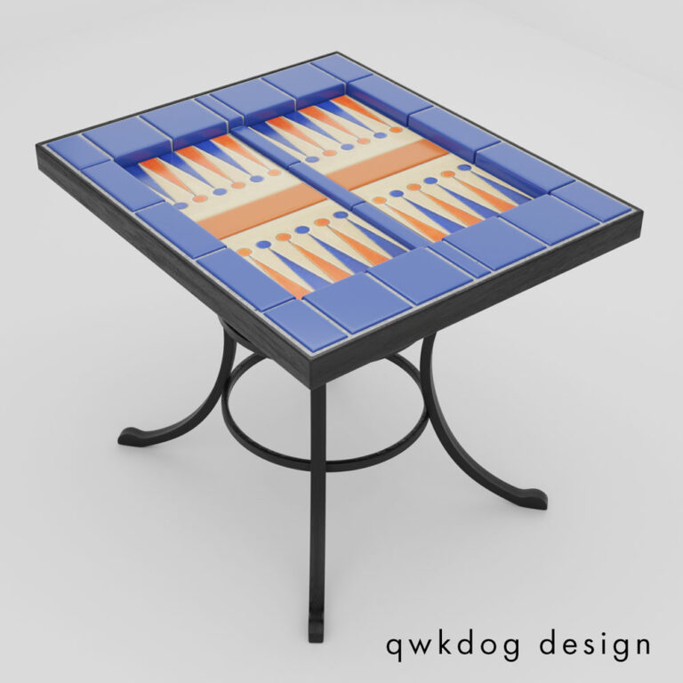 Catalina Island Pottery Backgammon Tables - Colorware History & Design