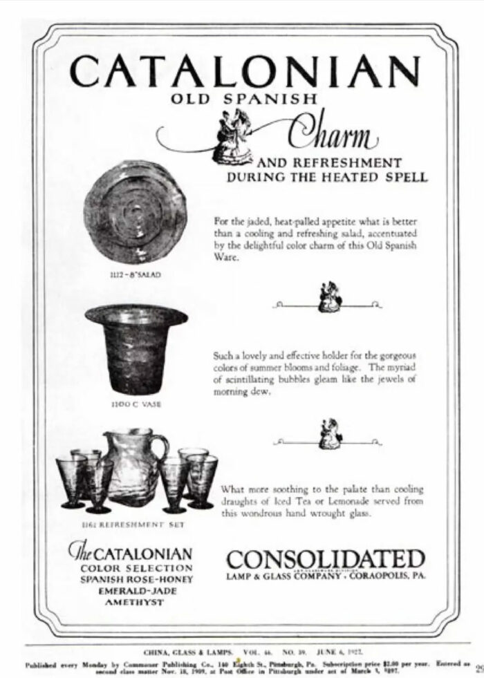 Consolidated Catalonian Glass - Streamline History & Design
