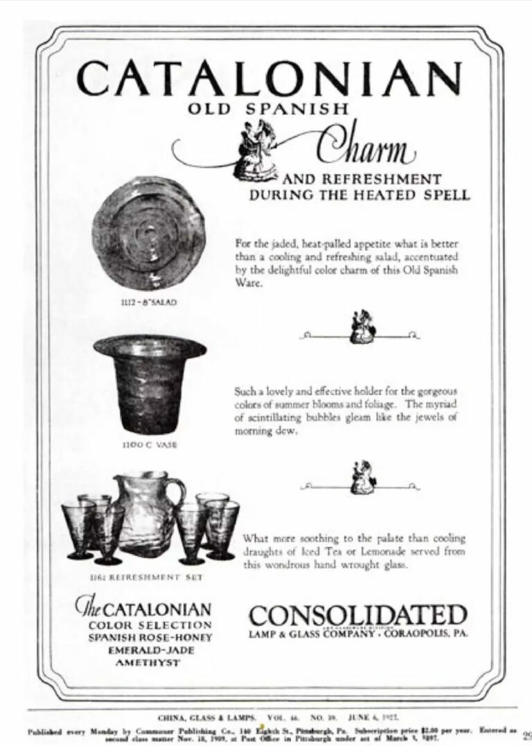 Consolidated Catalonian Glass - Streamline History & Design
